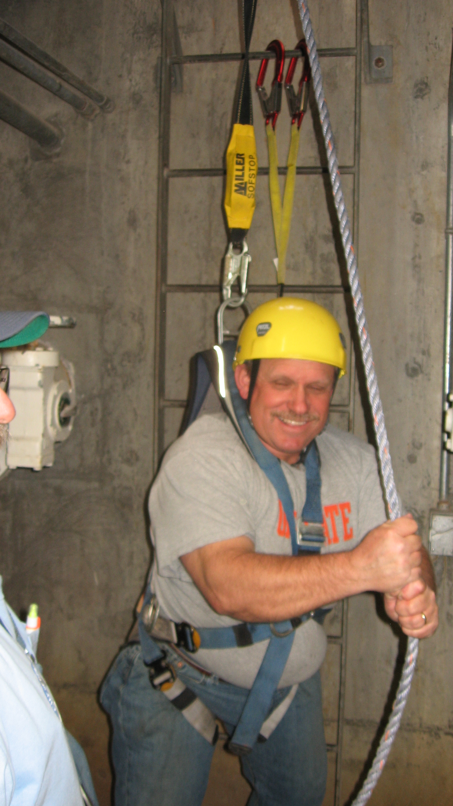 Fall Protection Student in harness | D2000 Safety