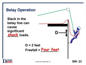 Belay Lines and Shock Loads | D2000 Safety